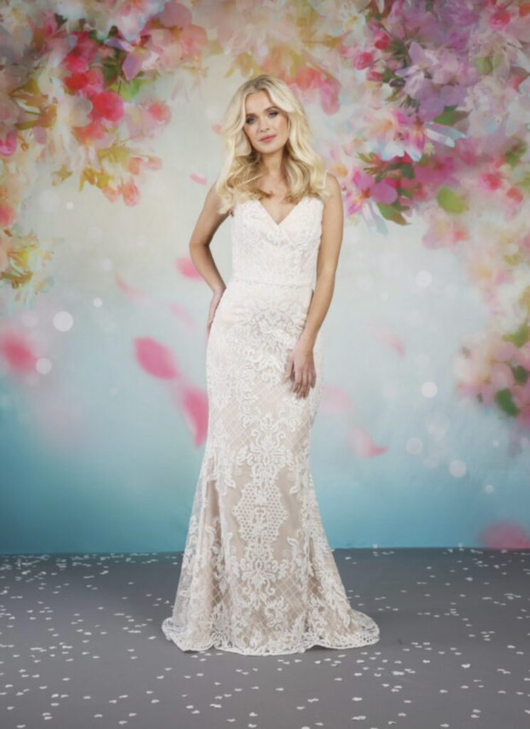 Emma Bridals Stately Glitter Slim Fit Dress EBBL298